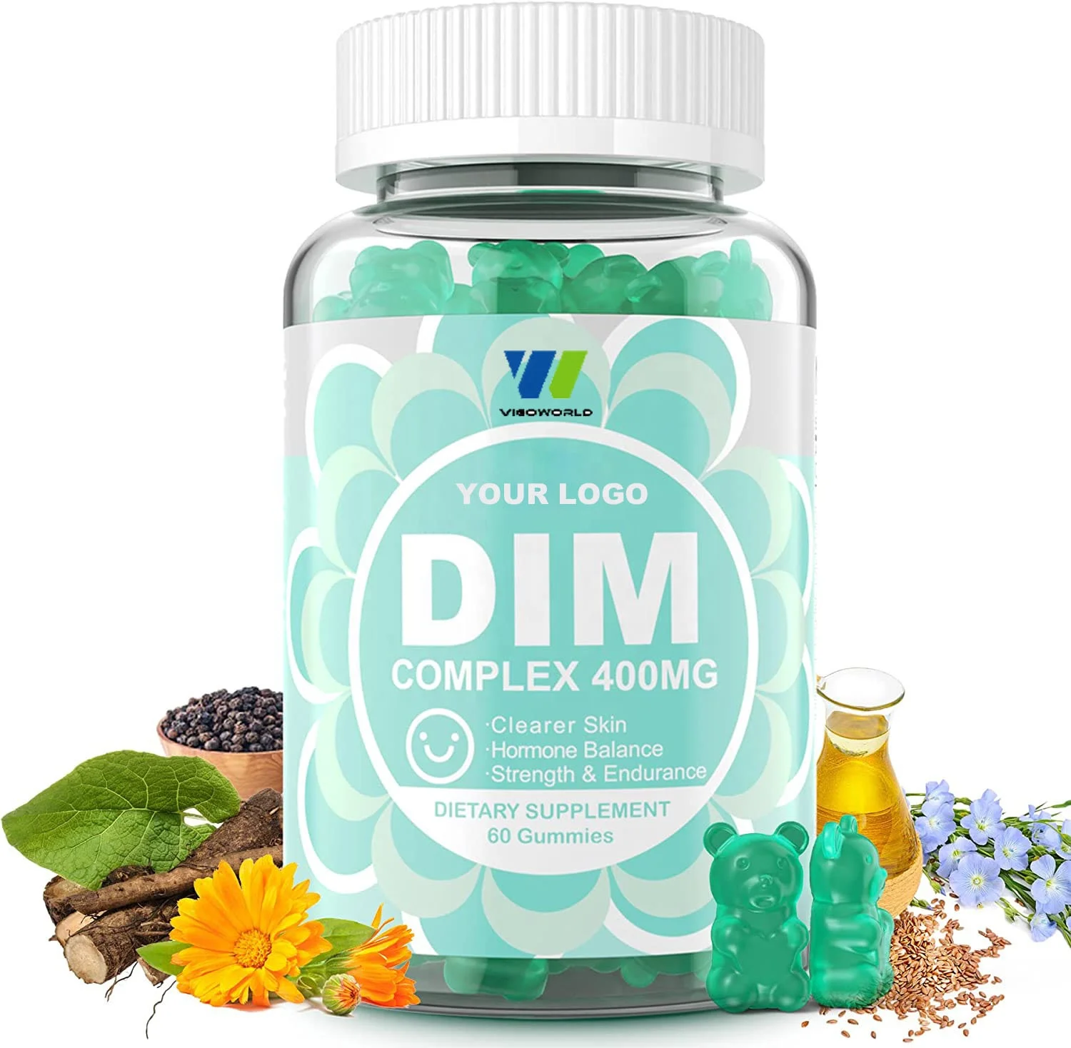 Dim Gummies Dong Quai Broccoli Extract Diindolylmethane Hormone Balance ...