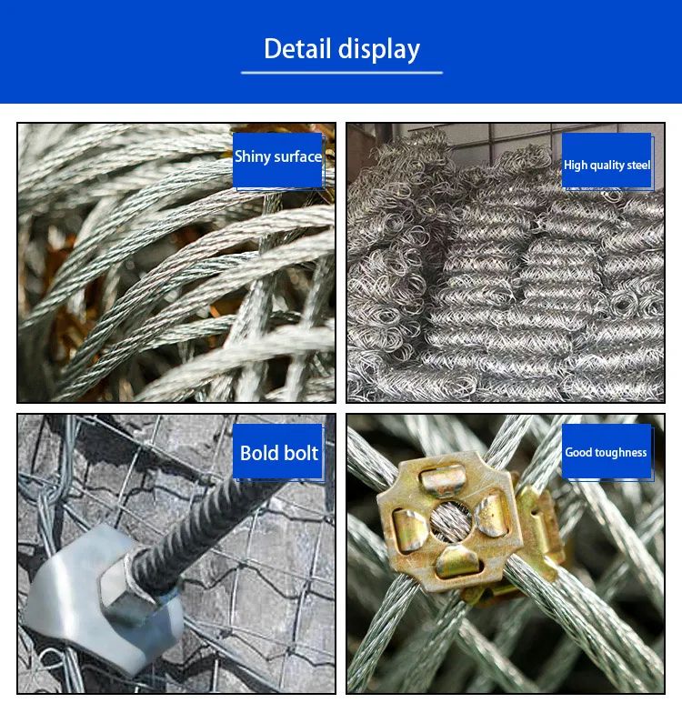 Slope Protection System Hexagonal Mesh Rockfall Wire Netting Anping ...