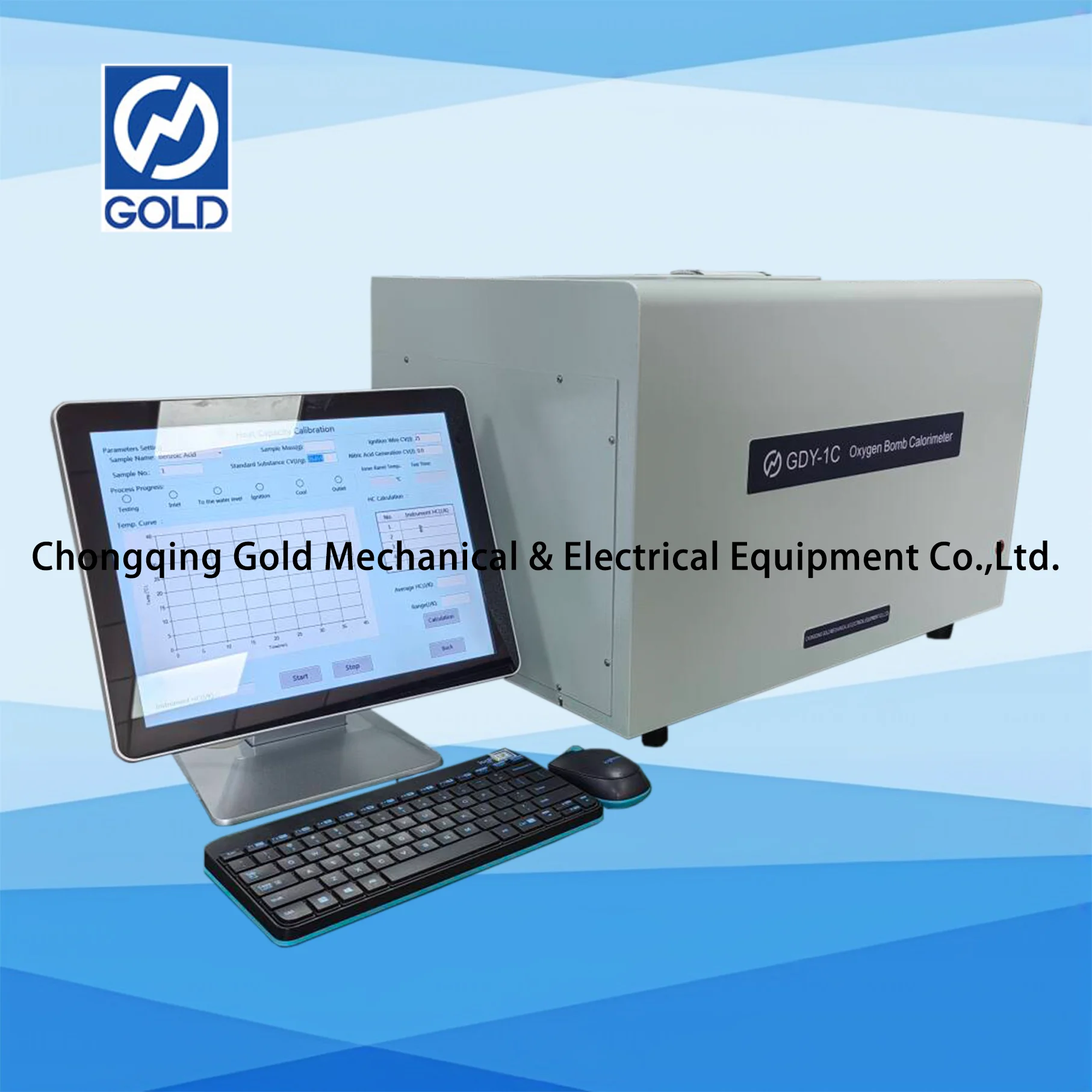 ASTM D5865 Laboratory Calorimeter ASTM D240 Automatic Oxygen Bomb Calorimeter for Laboratory ...