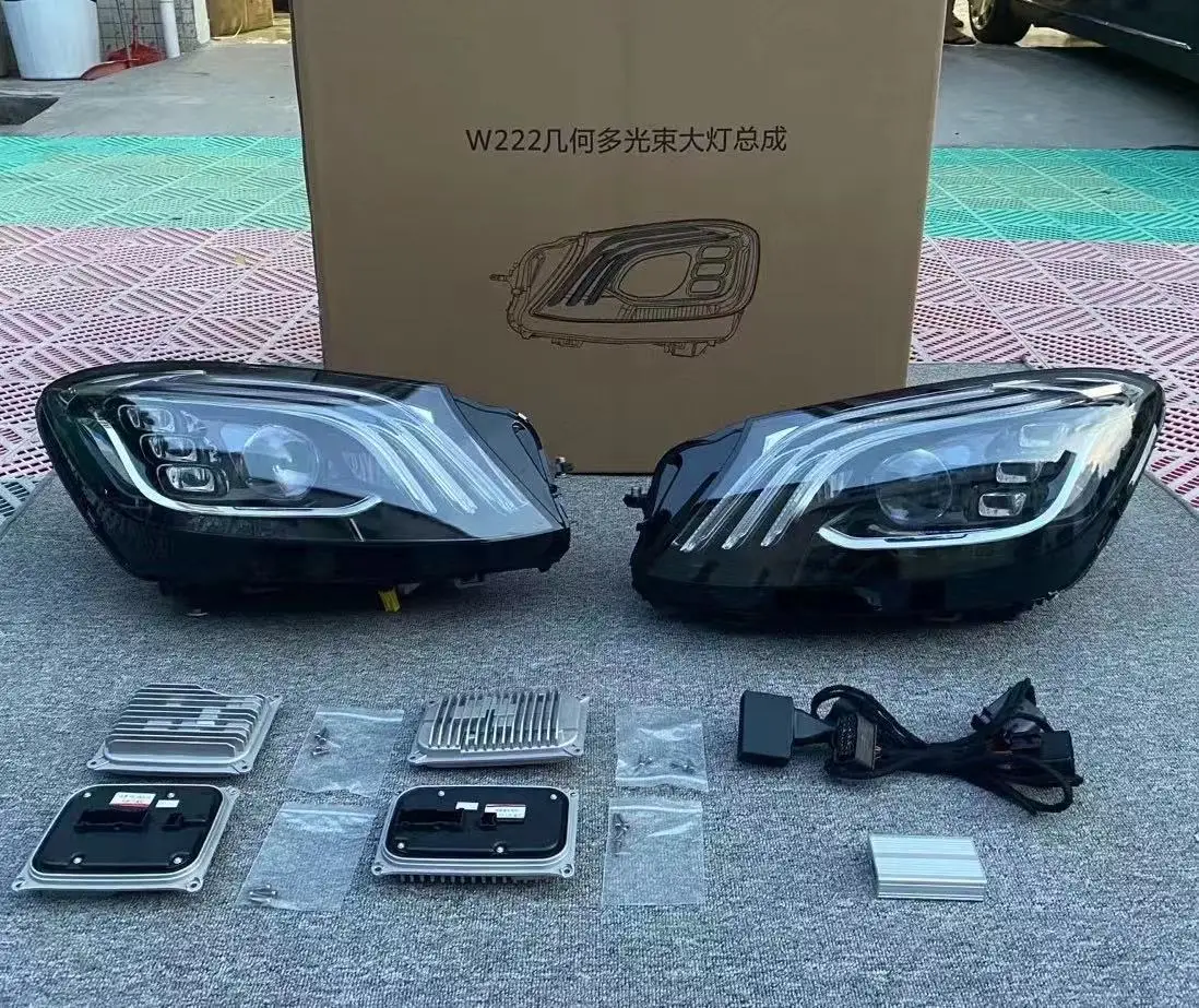 对于14-17 Ben Z S级w222转换到maybac(h) 前照灯led前照灯汽车前照灯a2229068704 A2229068804 ...