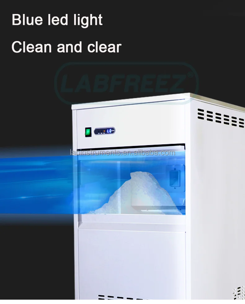 20kg to 500kg/day Laboratory Flake Ice Maker - High Accuracy