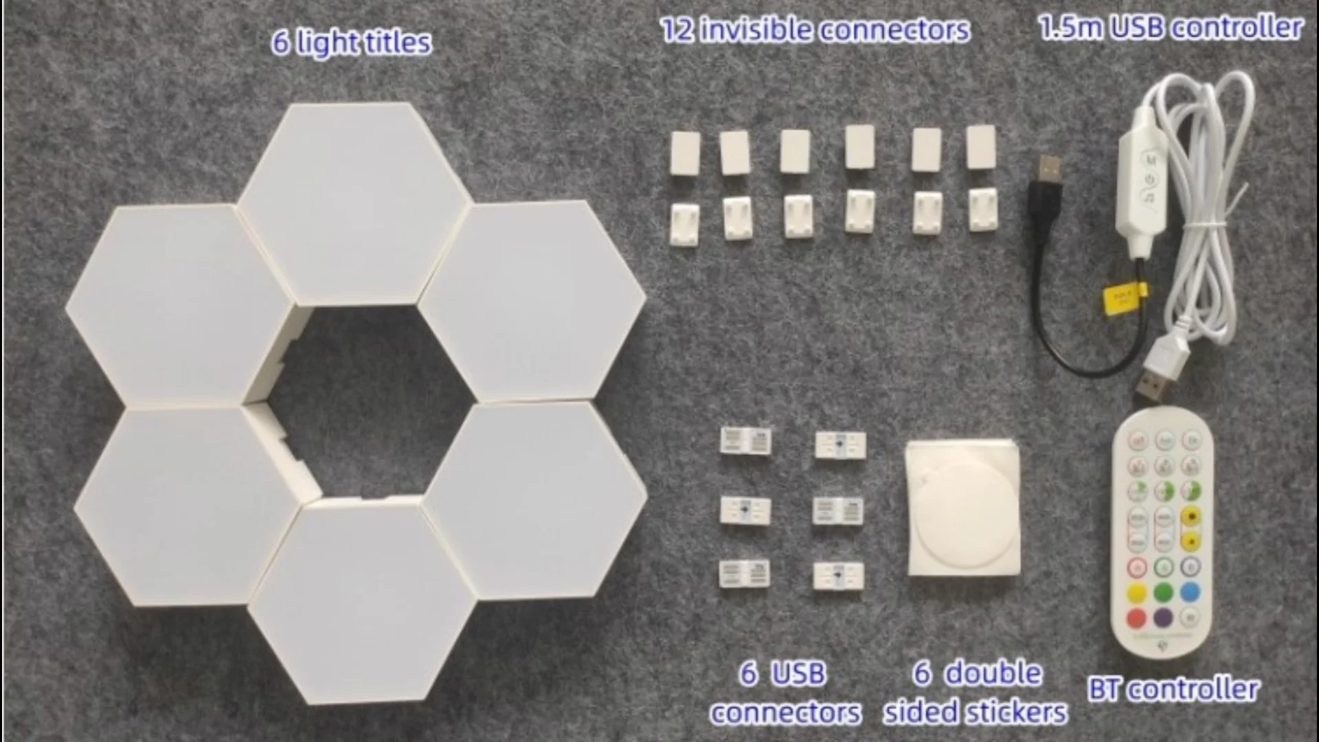 Zhihui Diy Wall Lamp Quantum Modular Touch Sensitive Creative Geometry ...