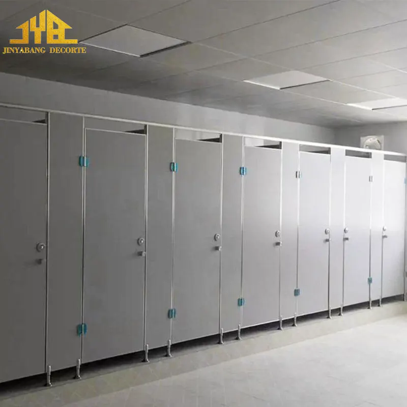 White Solid Toilet Cubicle Partition Waterproof Aluminum Composite ...