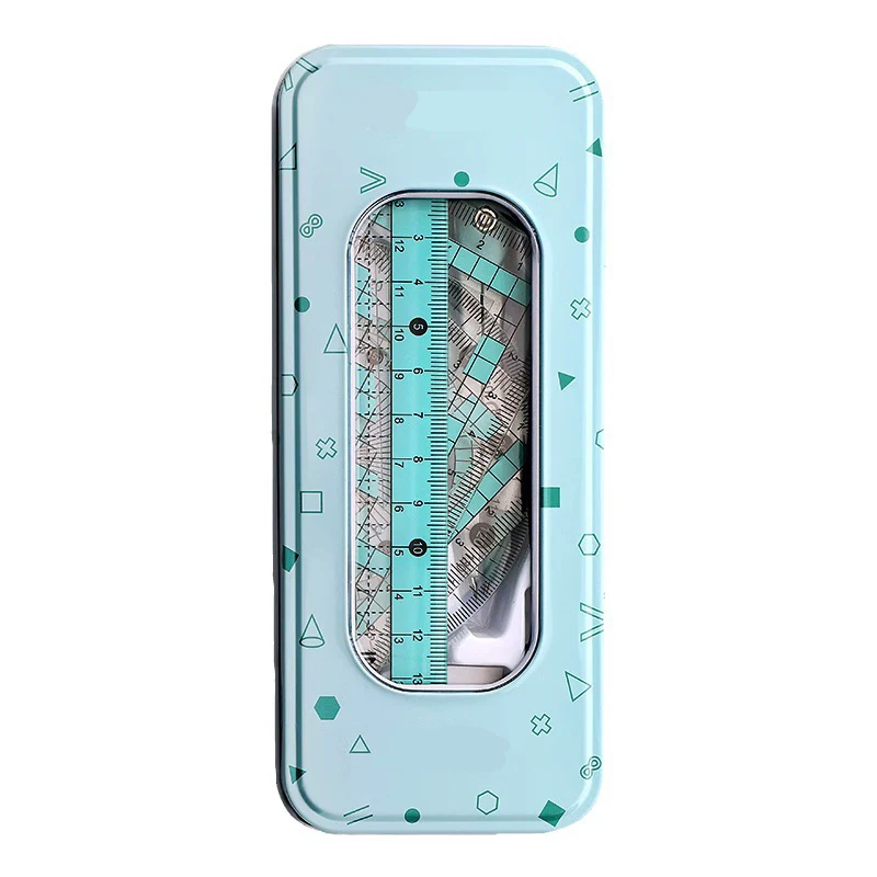 School supplies Metal compasses ruler set students exam 7-piece ...