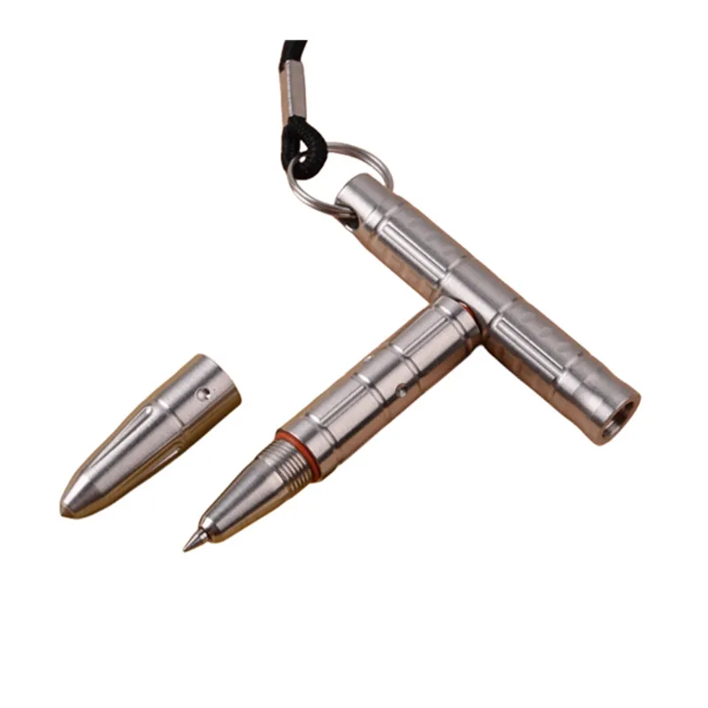 Stainless Steel Heavy Duty Tactical Pen With Key Chain And Glass ...