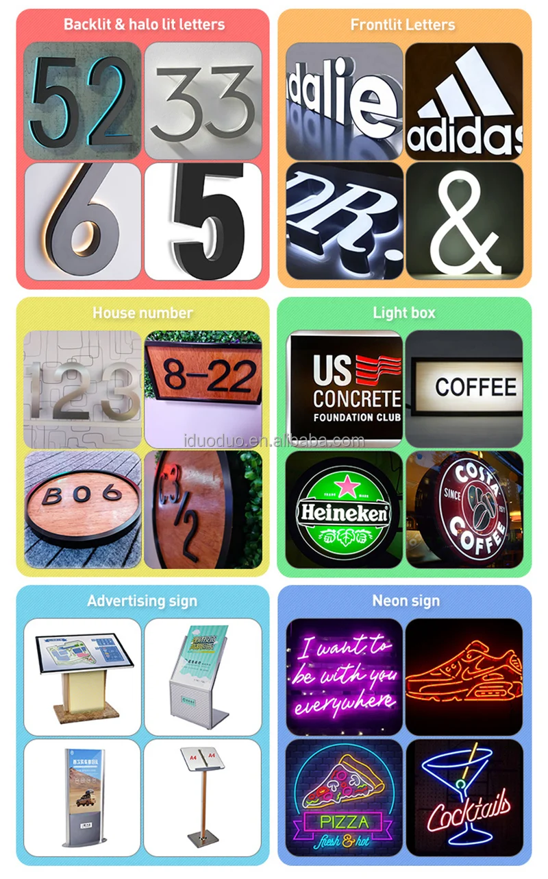 Custom Frontlit Sign 3D Design Personalized Signage-Custom Office Sign ...