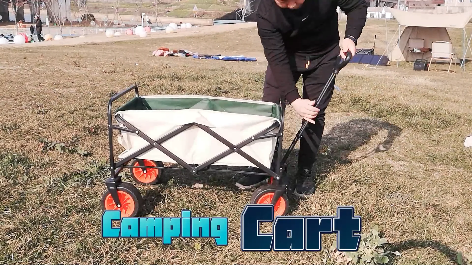 Outdoor Picnic Folding Beach Cart Camping Garden Trail Foldable ...