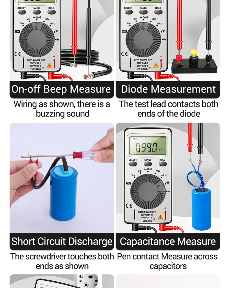 ANENG AN101 Mini Digital Multimeter - Professional Testing
