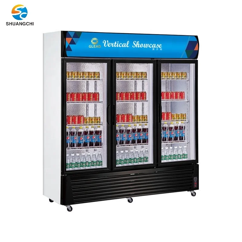 Counter top display chiller supermarket cola drink cooler showcase 3 ...