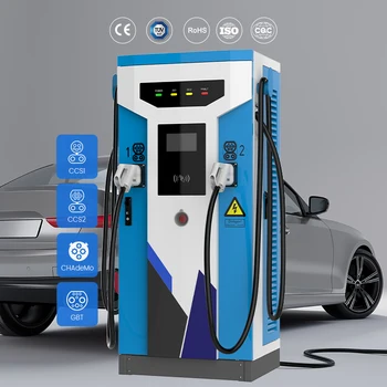 Xydf Floor-mounted Charger Station Ccs/chademo/gbt 60kw Dc Ev Charger Commercial Fast Charging ...