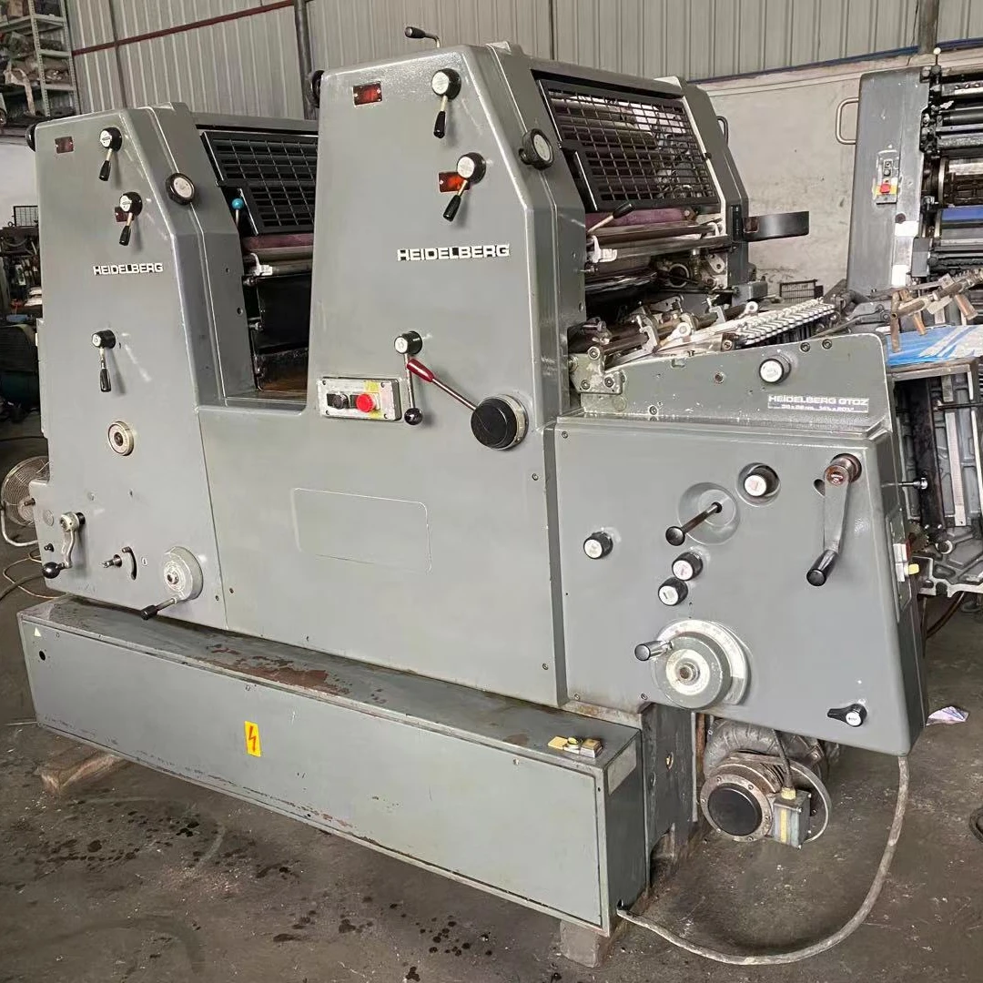 USED offset printing machine two Colour GTO52 2 two color offset ...