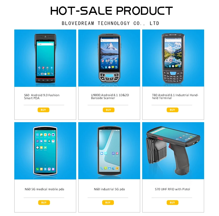 Blovedream T80 Android Barcode Scanner PDA for Inventory