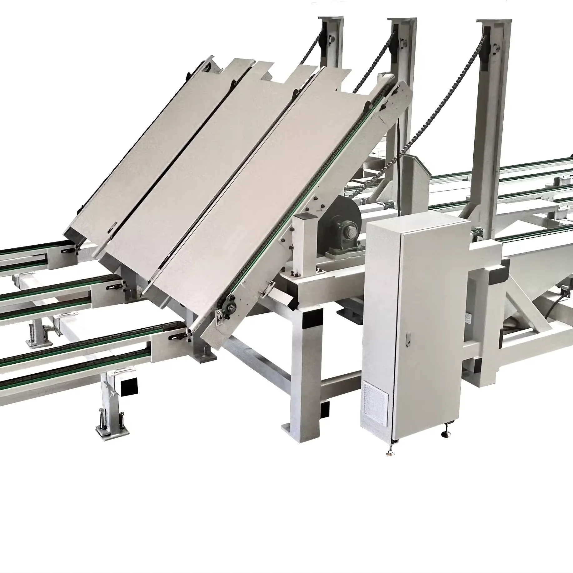 Tilting Destacker That Splits Entire Stacks Of Timber In a Single Layer ...