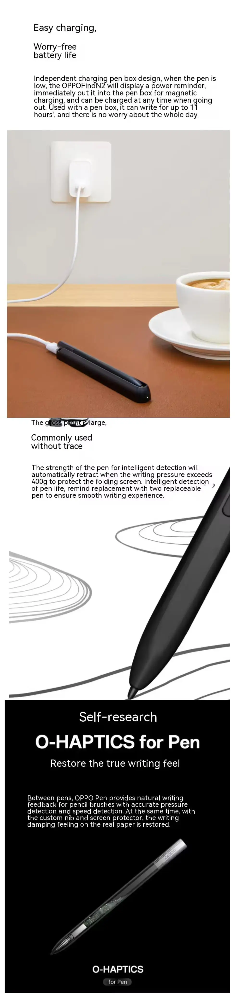 Original OPPO Find N2/N3 Smart Touch Pen Pencil Stylus
