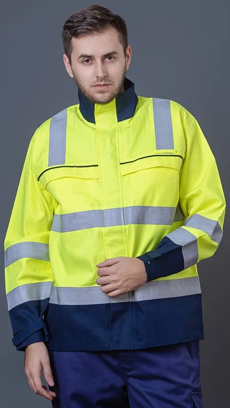 Latest Design Work Clothes Electric Flame Retardant Industrial Safety ...