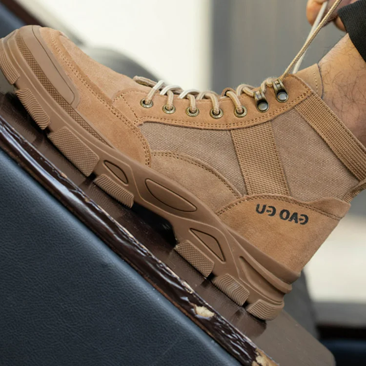 Dust Resistant Cerebral Cortex Boots For Men Mens Labor Insurance Steel ...