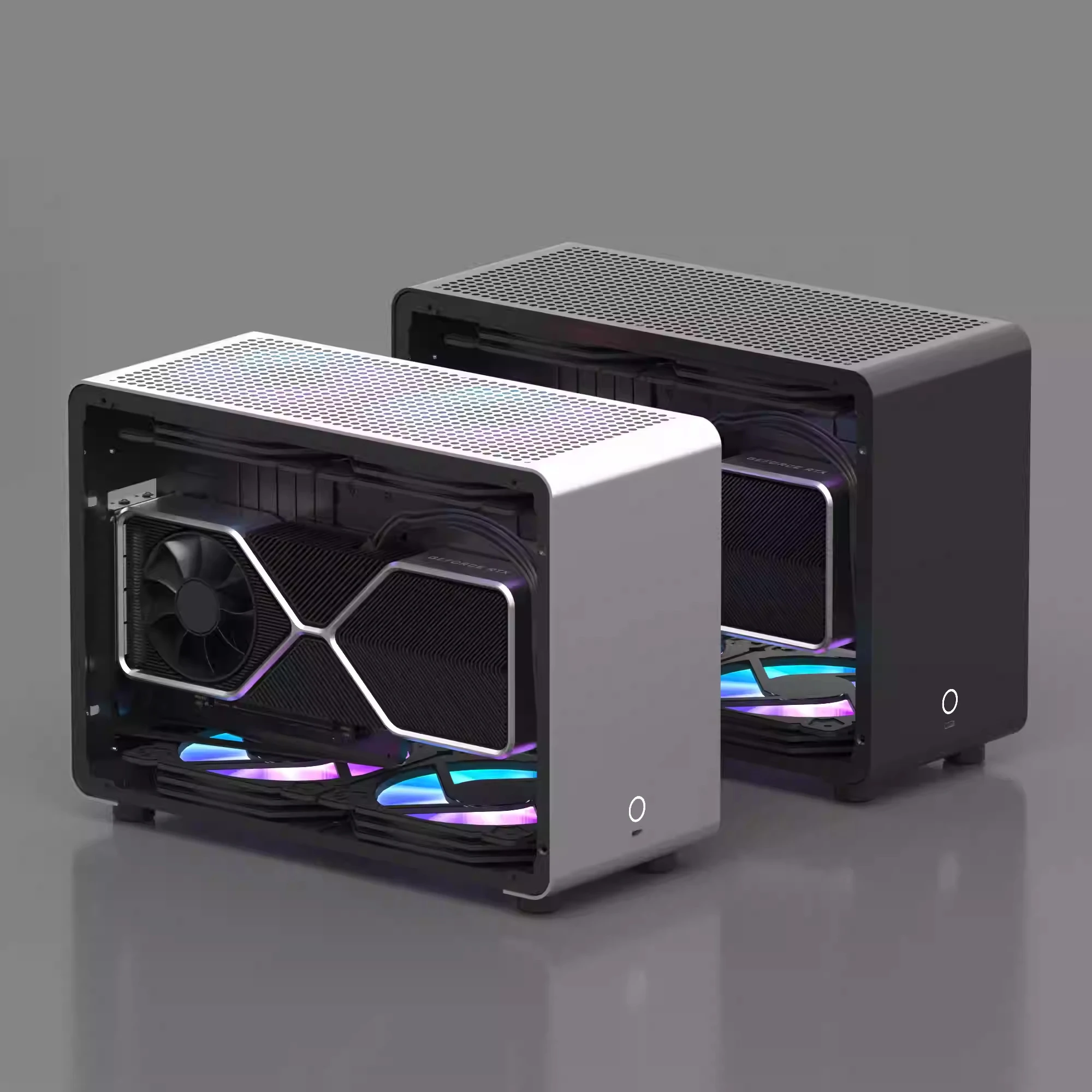 High-performance A4 ITX Case - Compact Gaming PC Setup