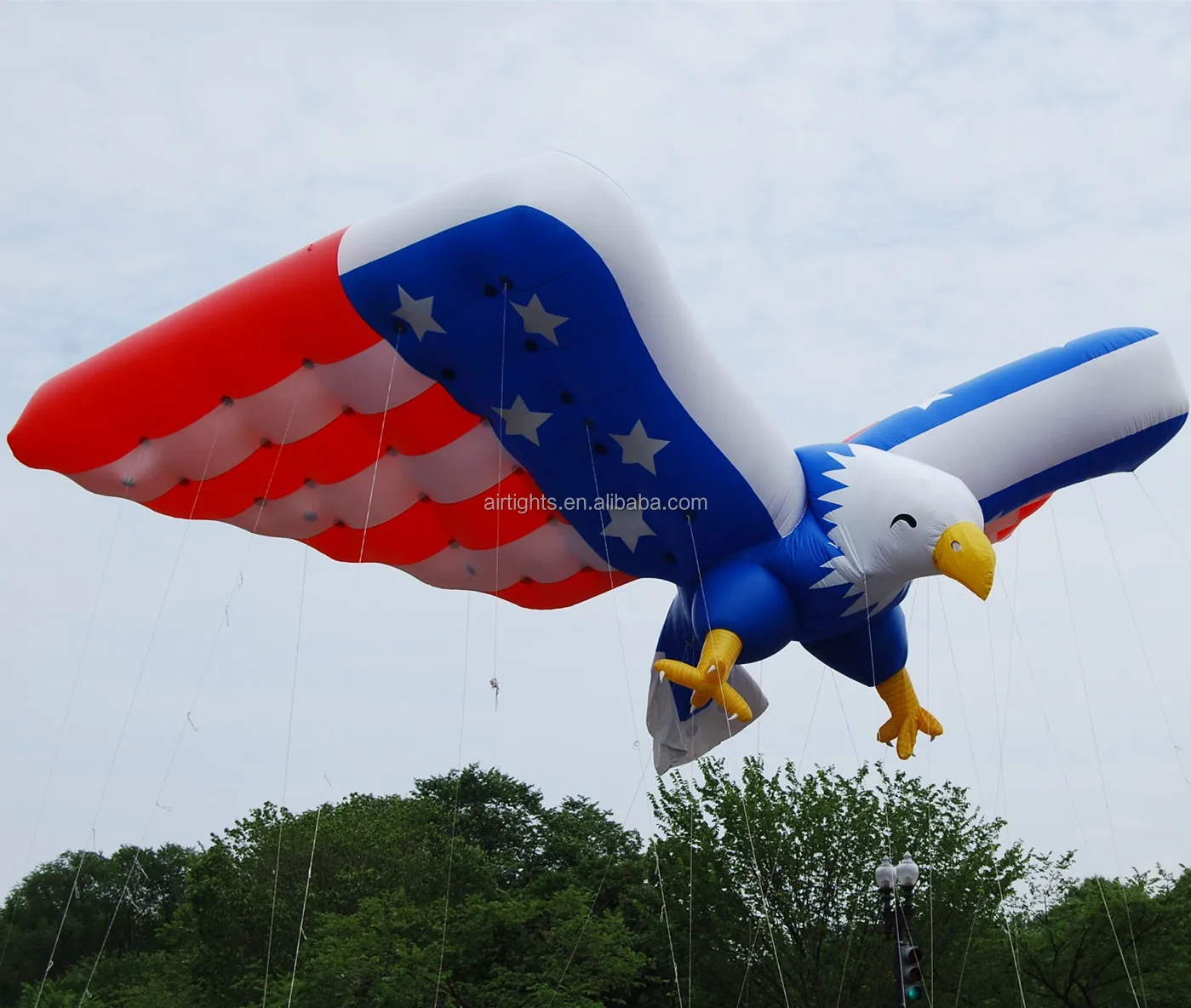 Customizable Floating Inflatable Eagle Balloon - 23' Wide