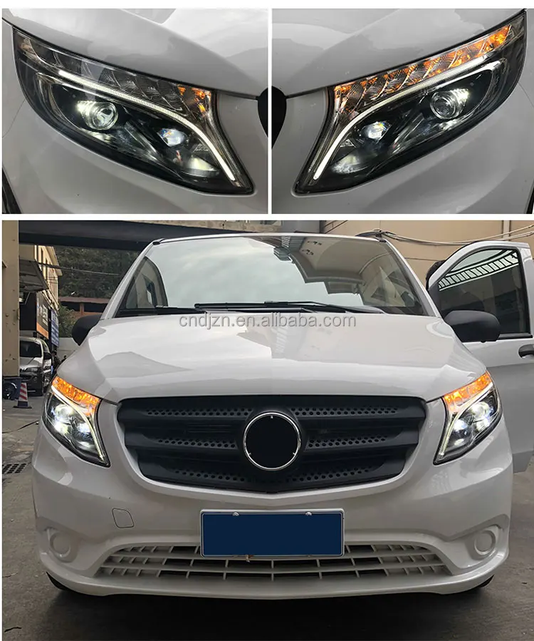 New Style Car Front Headlamp Led Head Light For Mercedes Benz Vito ...