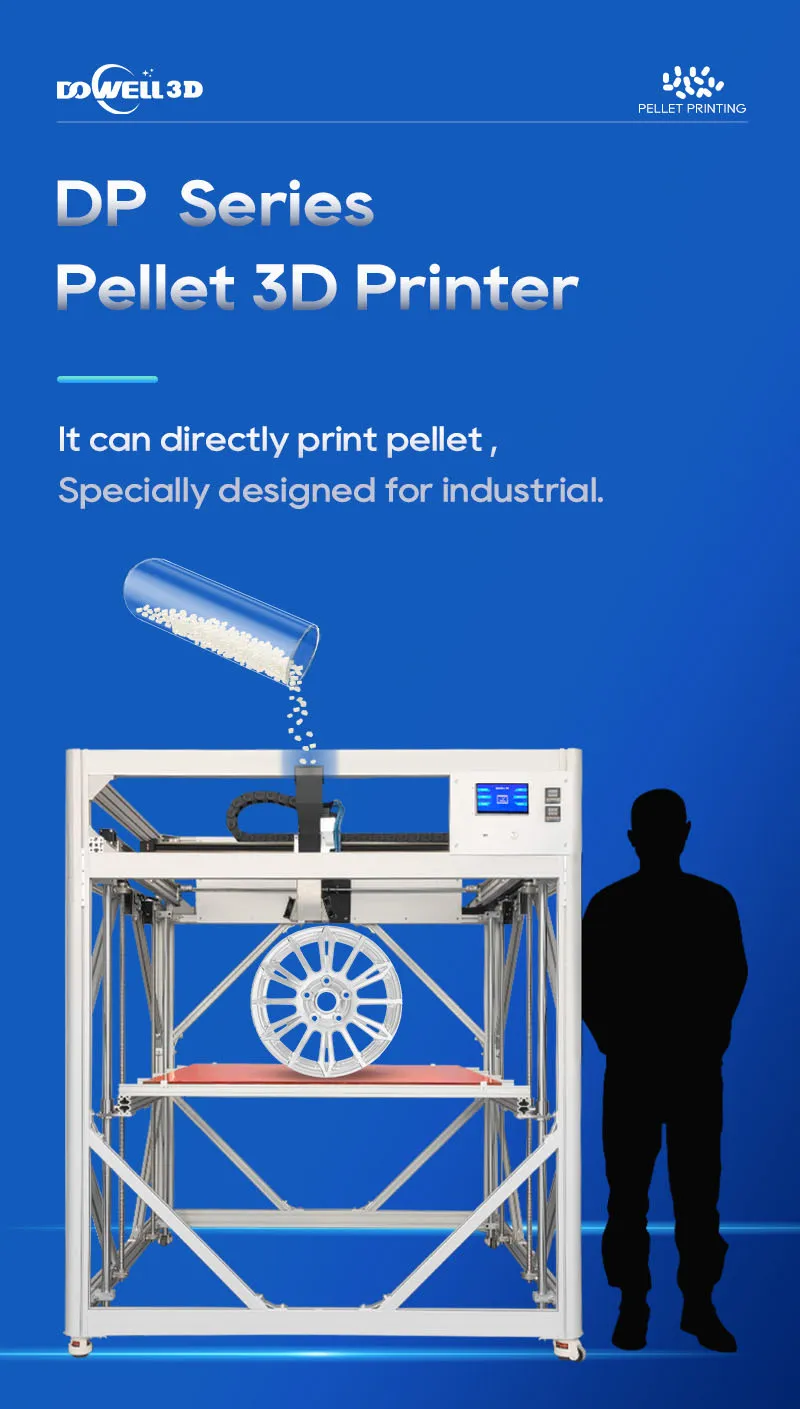 DOWELL3D Pellet Printer Digital 3d Printing High Speed Impresora 3d ...