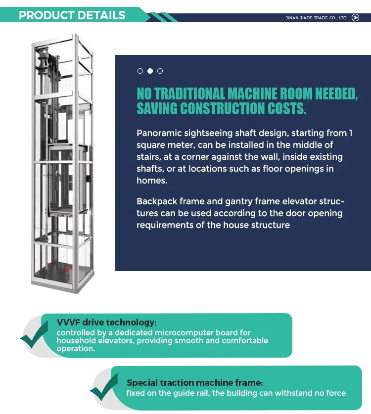 Jiade Home Elevators - Modern, Safe, and Easy Installation