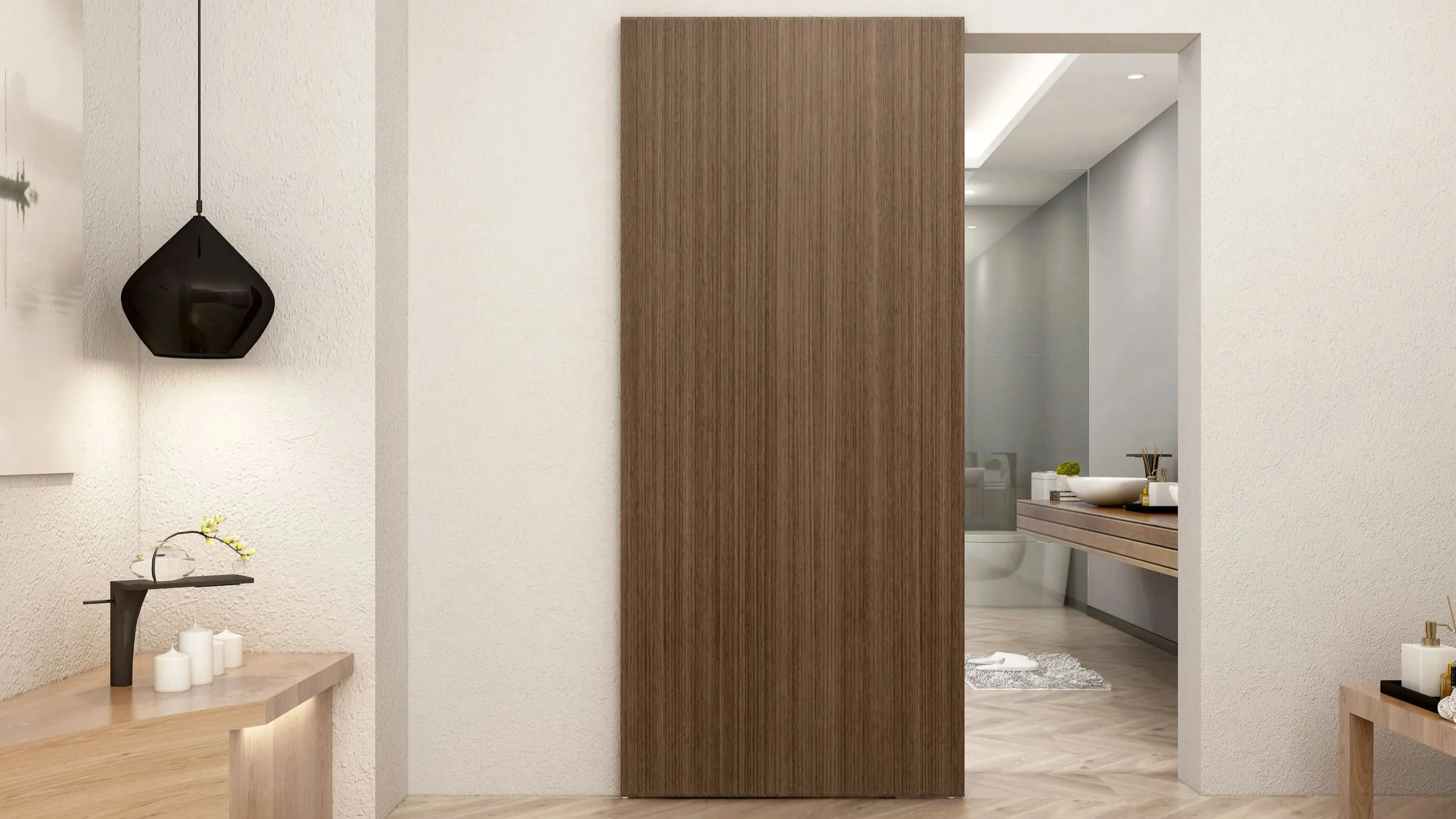 Jnf Hidden Sliding Door System For Wood With Soft Closing System - Buy ...