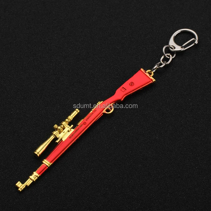 Wholesale 3d Shape Pu Bg Game Metal 98k Awm Gun Keychain Weapon Key ...