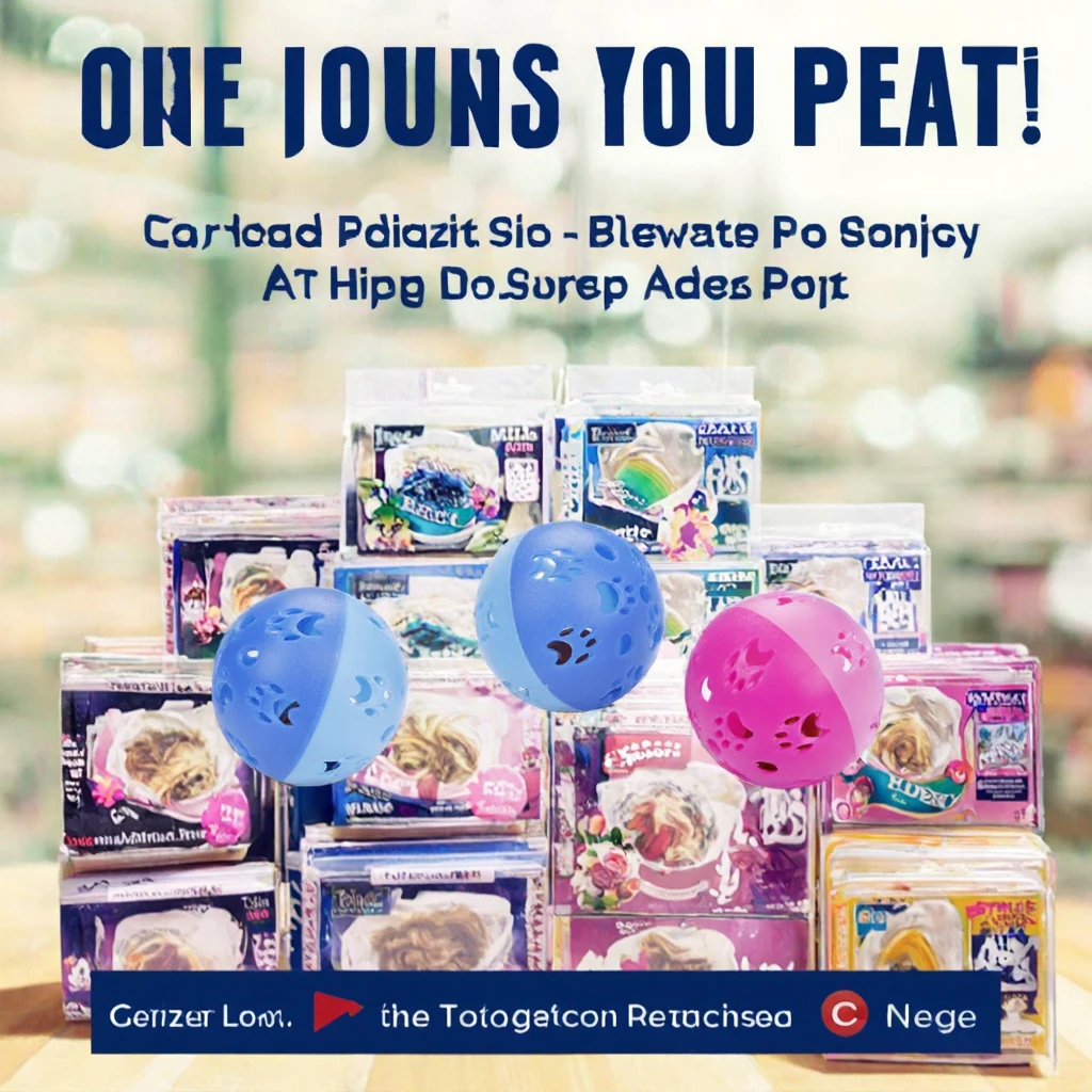 Lovely 5cm Tinkle Bell Bal Plastic Toy Ball Different Colours Cat and ...