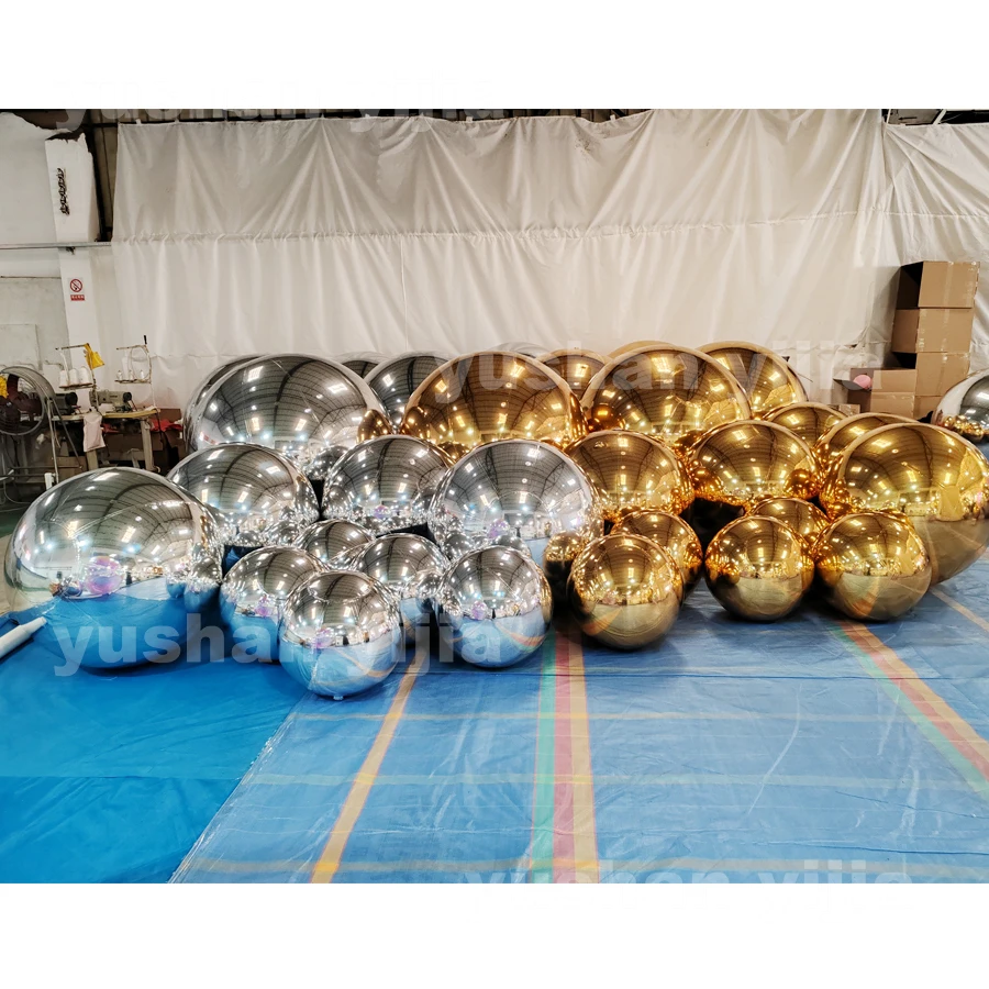 Ome Inflatable Mirror Ball Big Shiny Ball Mirror Balloon Giant Mirror ...