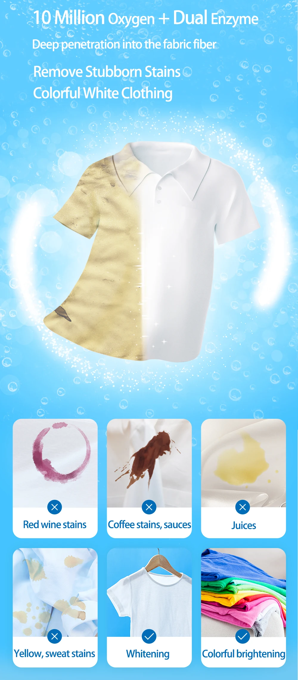 High Quality Active Matter Neutral Detergent Oxygen Bleach Clean Powder ...