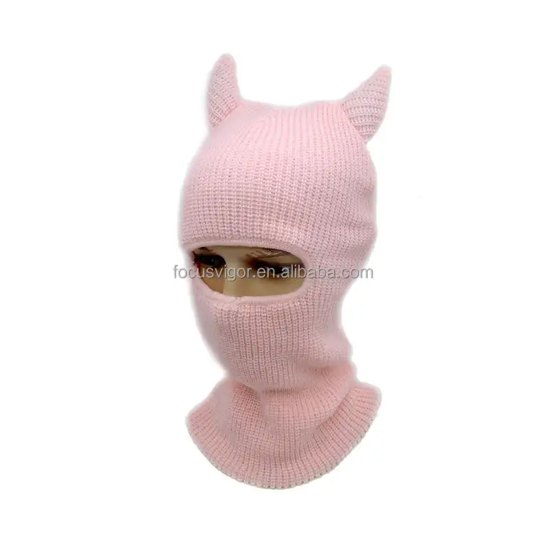 Devil Horns Ski Mask - Unisex Balaclava with Certificates