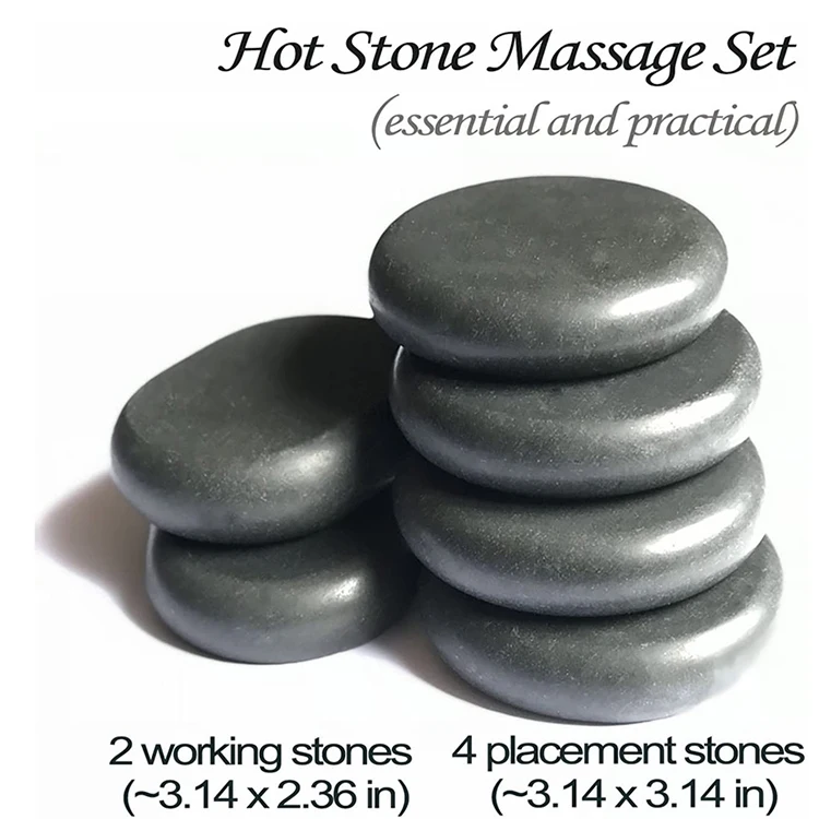 Alibaba.com: Natural Basalt Stone Massage Set for Spa & Wellness ...