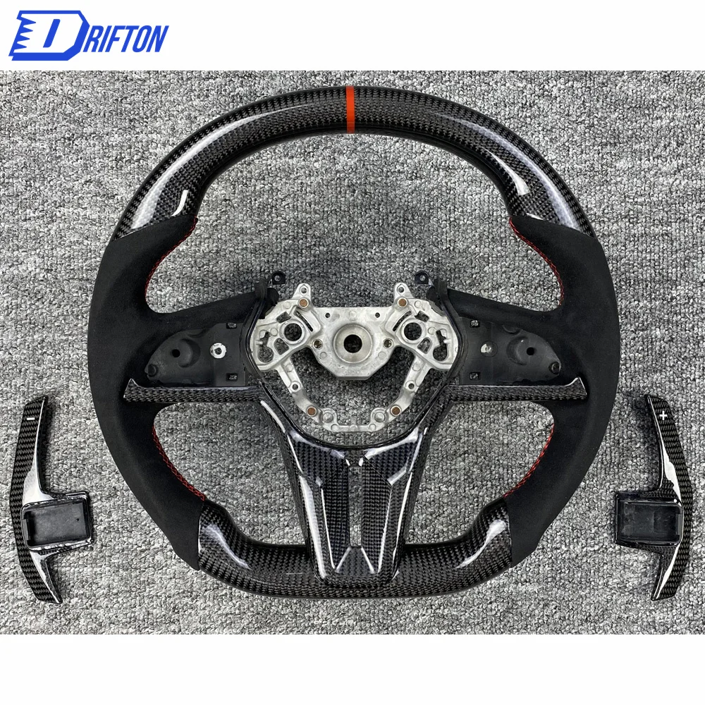Customize GTR R35 Steering Wheel with Carbon Fiber & LED