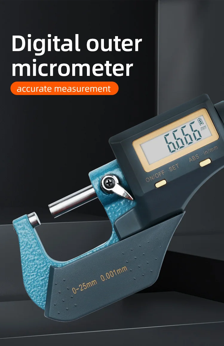 0-25mm Digital Micrometer Electronic Micrometer 0.001mm Micron Outside ...