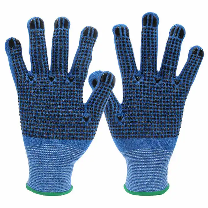 Sonice Hot Sale Pvc Dotted Safety Nitrile Hppe Working Household Knitted Gloves - Buy Cut ...