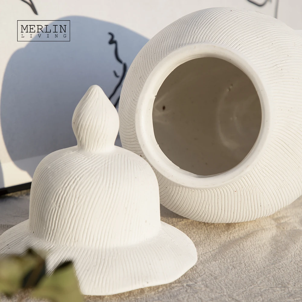 Merlin Living Large Luxury Ceramic Porcelain Vase Ginger Jars Home ...