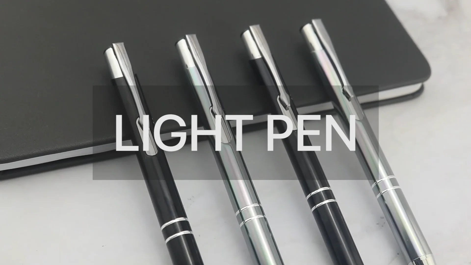 Business 2 In 1 Led Metal Pen Light Tip Ball Flashlight Led Ballpoint ...