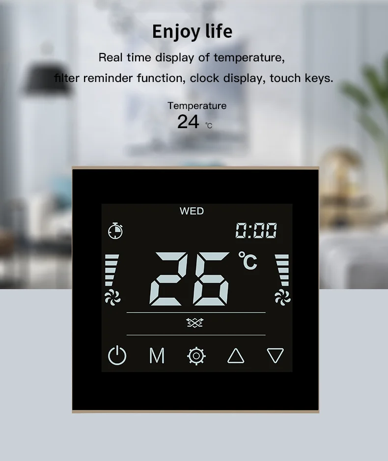 Digital WIFI Fan Controller with Built in Temperature Sensor and Filter ...