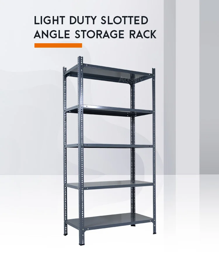 Adjustable Angle Iron Steel Shelving Storage Rack For Warehouse - Buy ...