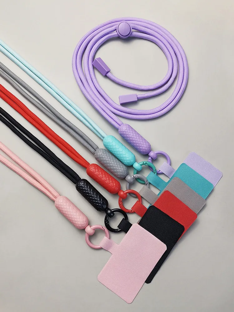 Universal Colorful Long Nylon Crossbody Mobile Phone Lanyard Adjustable ...