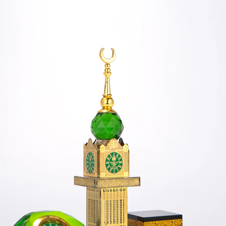 Islamic Muslim Souvenirs Gifts Mecca Makkah Royal Crystal Glass Clock ...