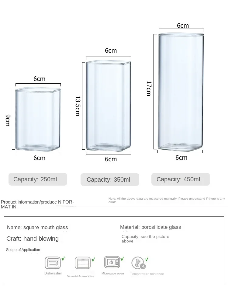 Highball Drinking Glasses Heavy Base Glass Cup Tumbler For Tea Water ...