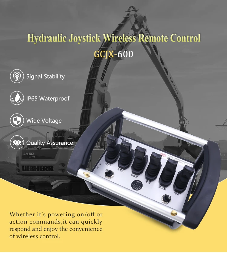 6 Electric motor hydraulic joystick solenoid proportional valve ...