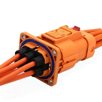 Customized 800vdc High Voltage Power Cable Low Current 40a 3holes ...