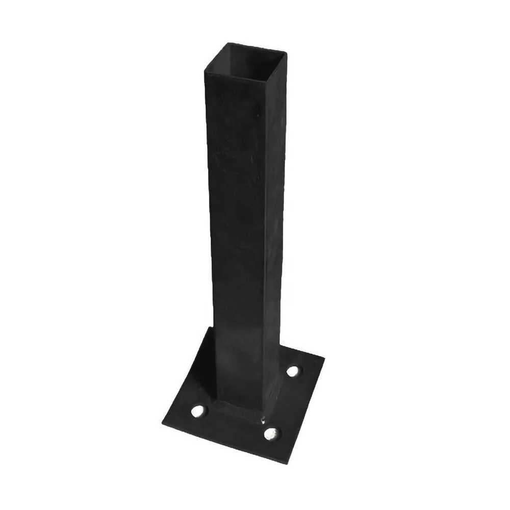 3m Length Powder Coated Black Metal Fence Posts for Sale
