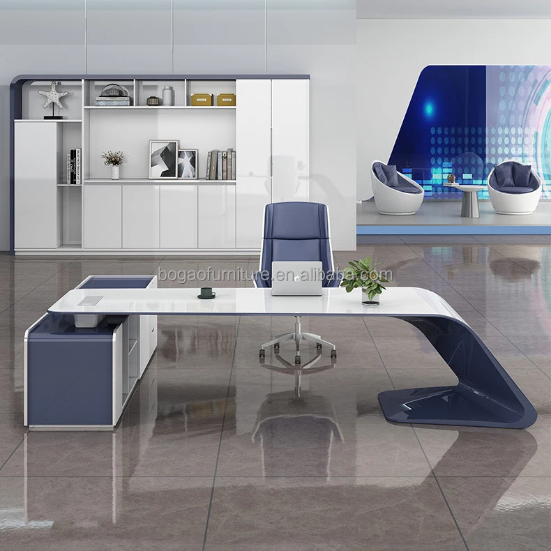 Alibaba.com: BOBIAO L-shaped executive manager desk with side cabinet ...