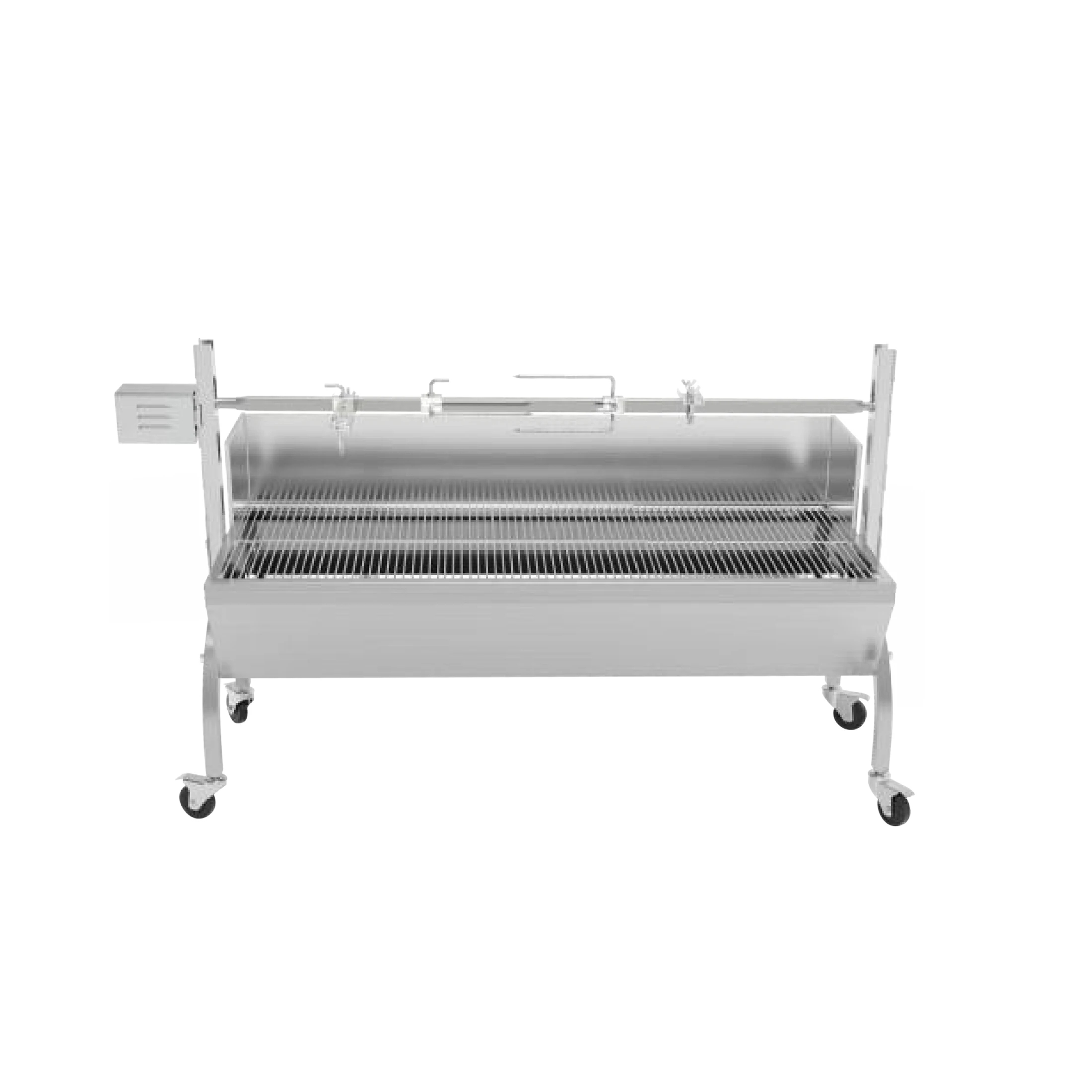 Factory Sale 1.5M BBQ Oven Spit Roaster Outdoor Motorised Charcoal ...