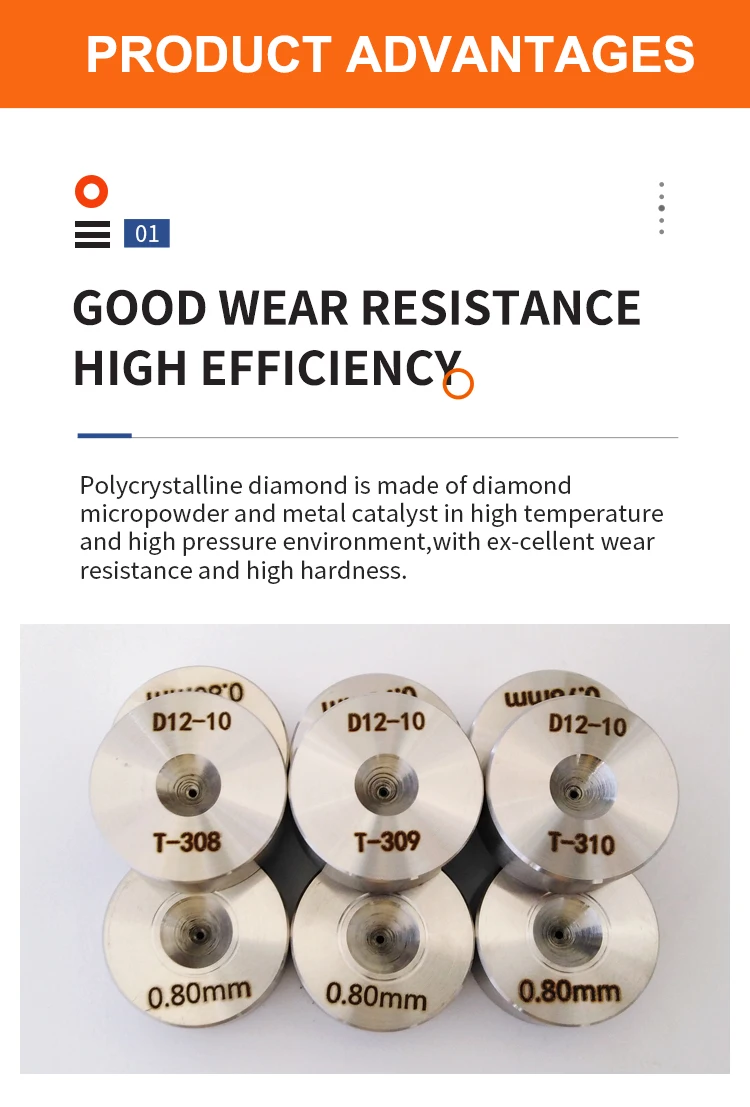 Pcd Material Core Wire Drawing Die/high Precision Pcd Wire Drawing Dies ...