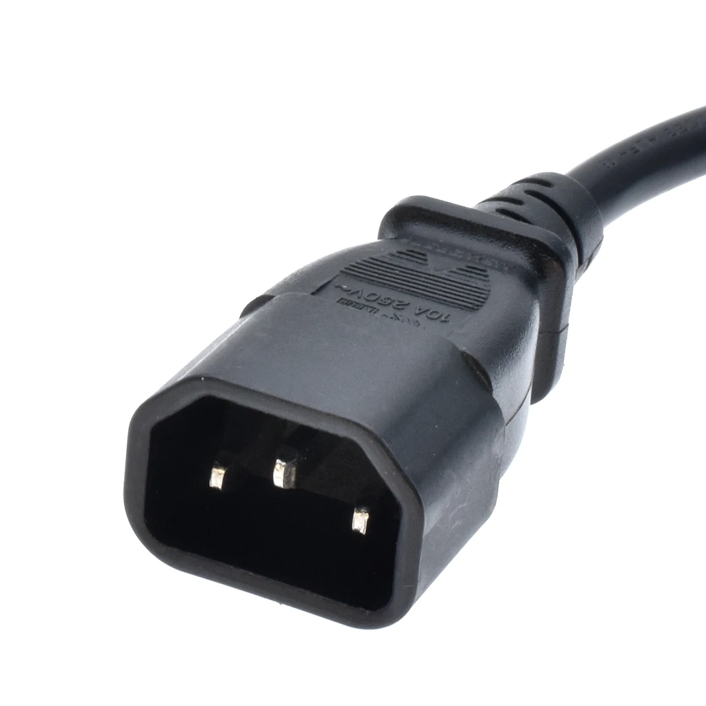 IEC320 C14 to UK BS1363A Outlet socket IEC C14 Male Plug to UK 3Pin Female Socket Power Adapter ...
