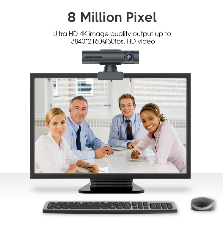 4K Ai Tracking Pc Camera Rotate Facial Recognition Camera for Streaming ...